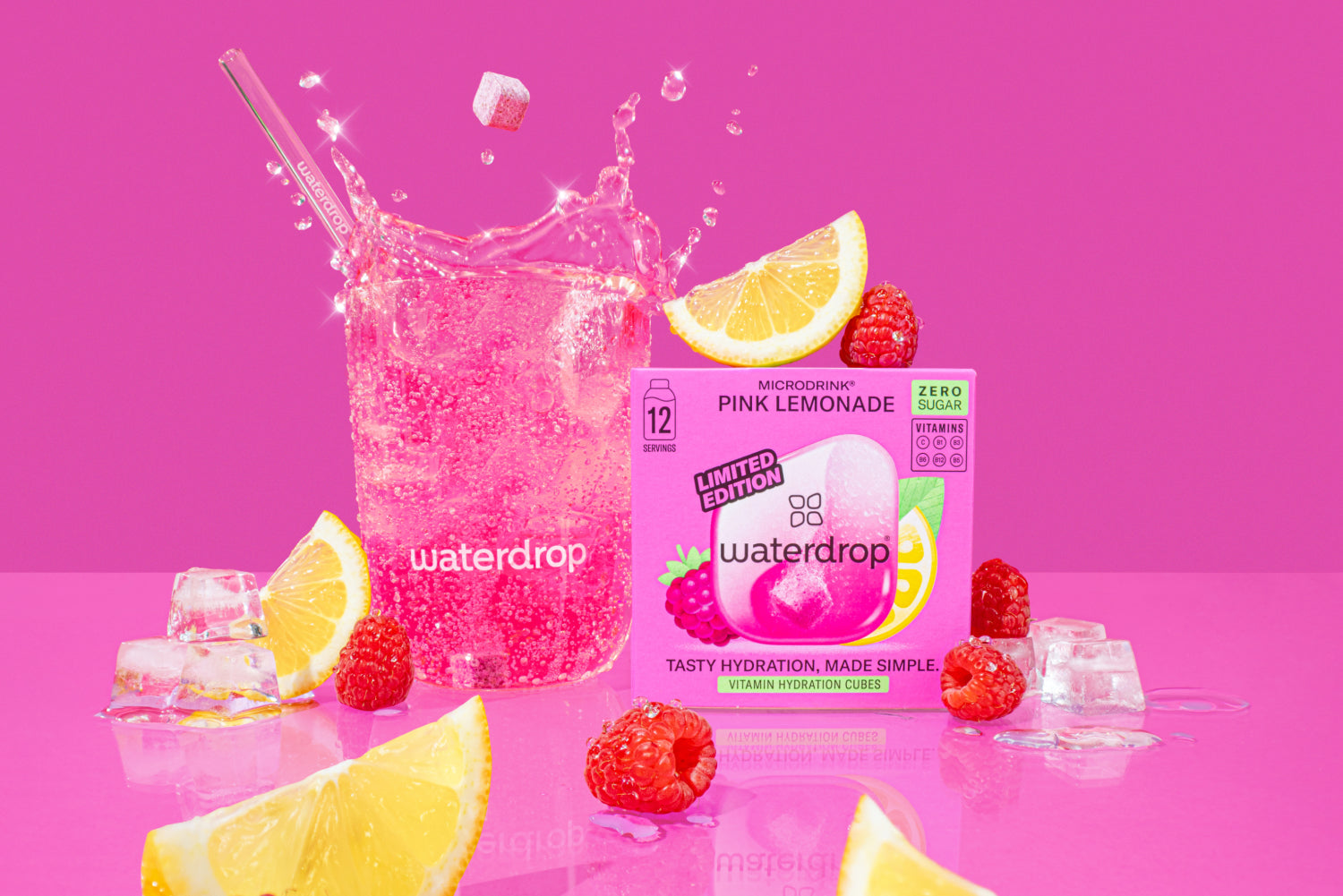Cumpără acum Ediția Limitată PINK LEMONADE! | waterdrop®
